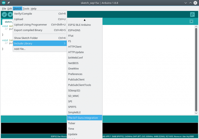 ArduinoIDE integration – IoT Guru Blog
